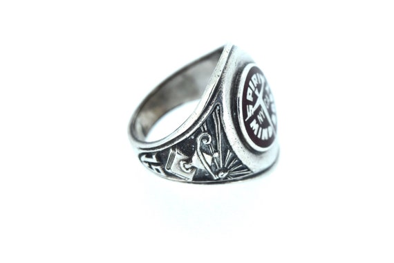 Vintage Class Ring Sterling Silver 1971 NY CA - Gem