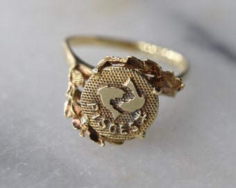 Pisces Gold Ring - Etsy