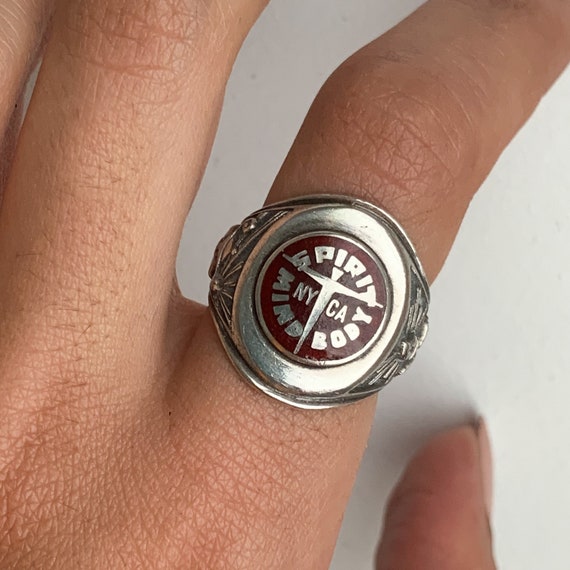 Vintage Class Ring Sterling Silver 1971 NY CA - Gem