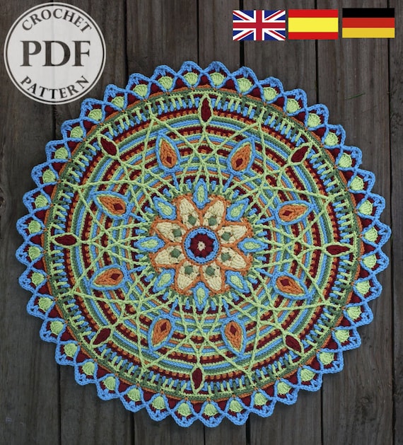 Crochet Overlay Mandala No. 5 Pattern PDF in English - Etsy