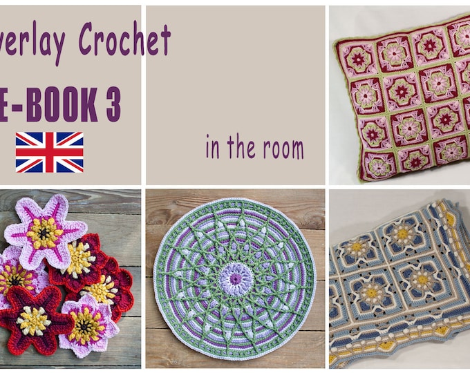 E-book No. 3 in the Room, 4 Pattern in Overlay Crochet, PDF Only in ...