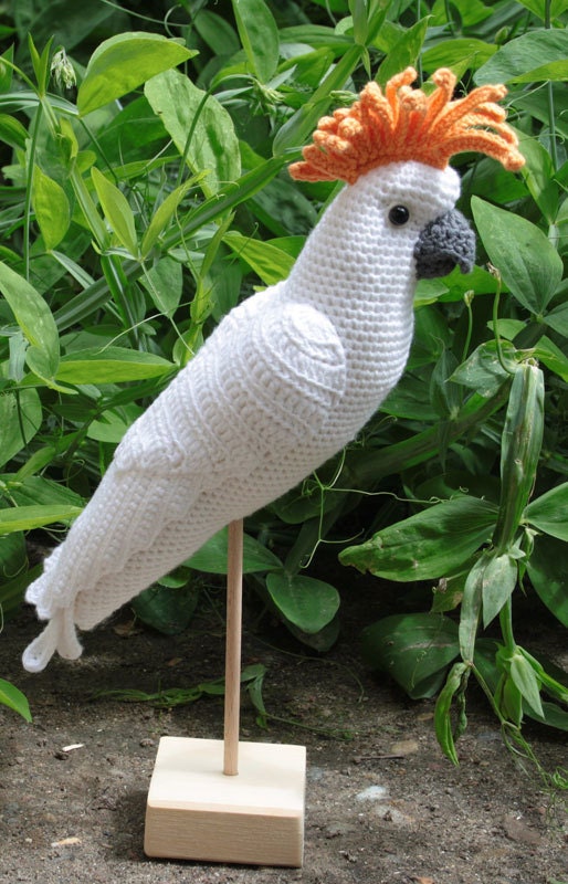 Amigurumi WHITE COCKATOO - Crochet Pattern, PDF in English, Deutsch ...