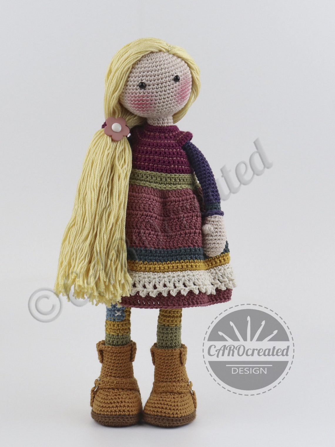 Crochet Pattern for Doll FREYA Pdf deutsch English - Etsy