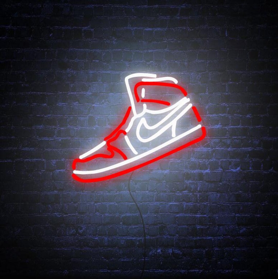 Air Jordan - LED Neon Sign, Shoes Decor, Neon Shoes, Sport Shoes ...
