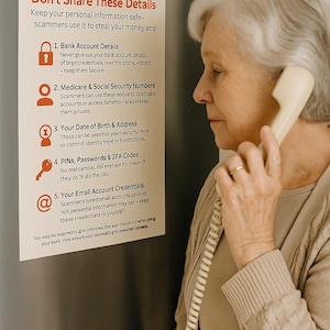 Scam Awareness Poster Bundle for Seniors | 5 Printable A4/A3 Posters ...