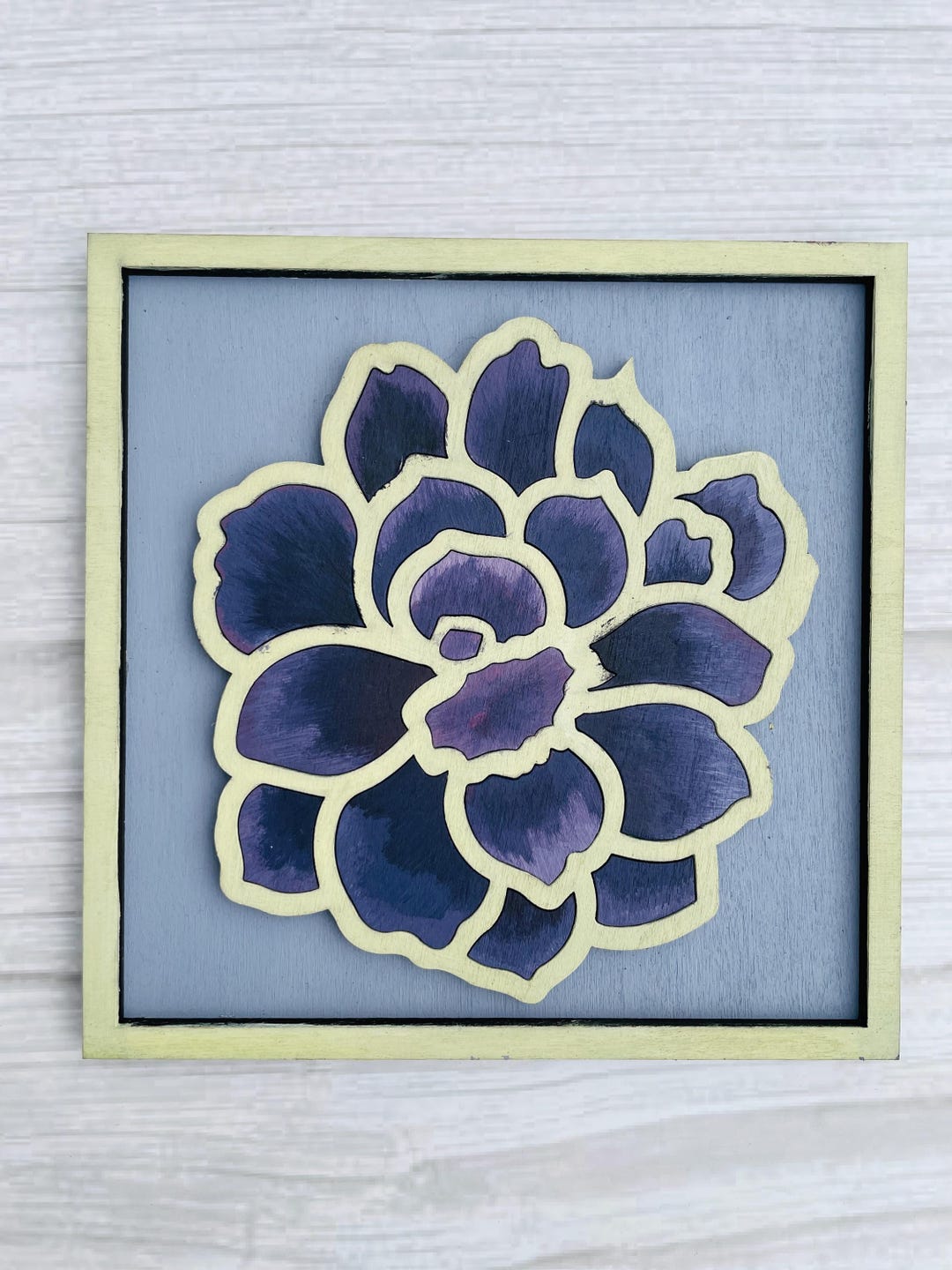 DIY Flower Painting Kit Wooden Plant Kit Adult Craft Kit - Etsy