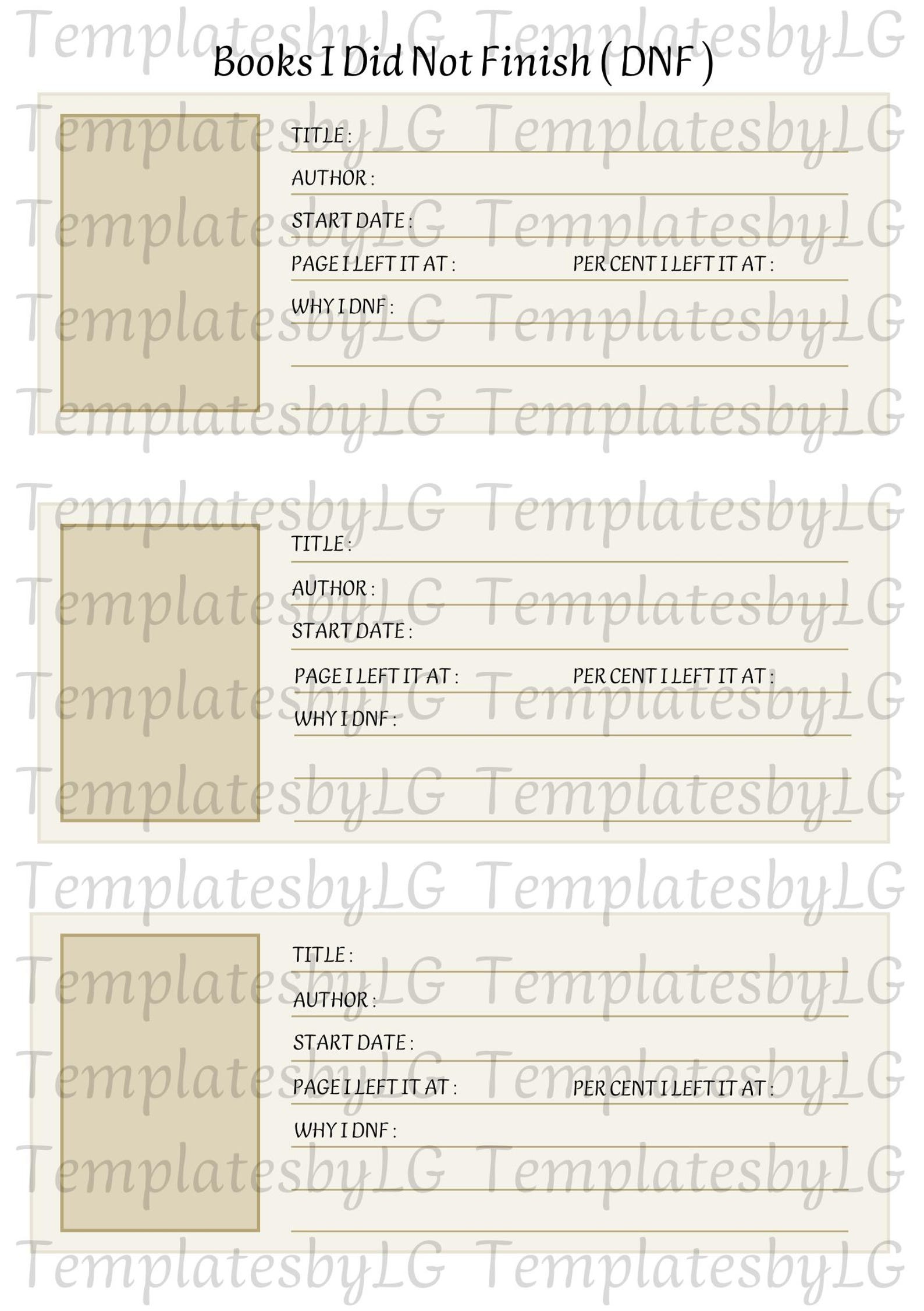 Editable Book Journal Template for Canva. Track Your Reading Goals ...