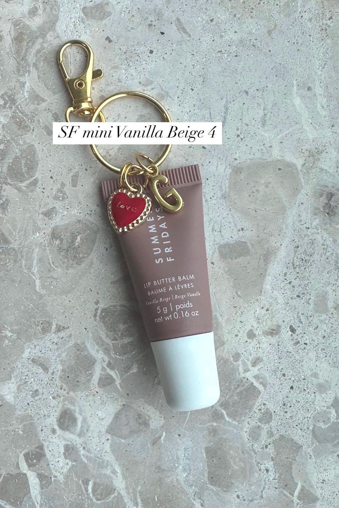 Summer Fridays Lip Butter Balm (VANILLA BEIGE) Mini Lip Balm Keychain ...