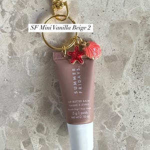 Summer Fridays Lip Butter Balm (VANILLA BEIGE) Mini Lip Balm Keychain ...