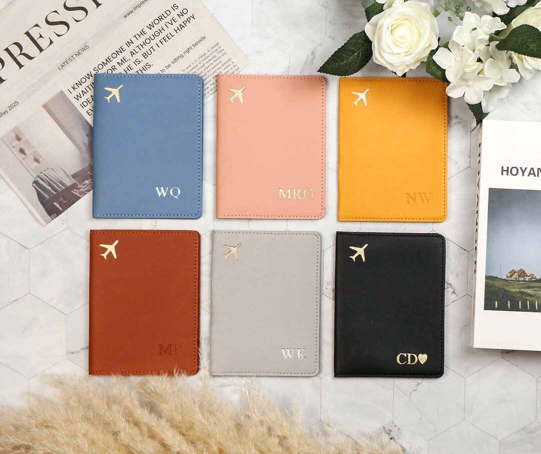 Personalized Passport Cover With Free Luggage Tags, Custom Leather ...
