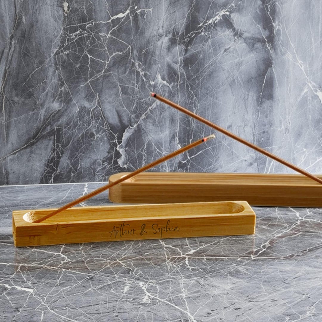 Custom Engraved Incense Holder, Personalized Gift for Her Aromatherapy ...