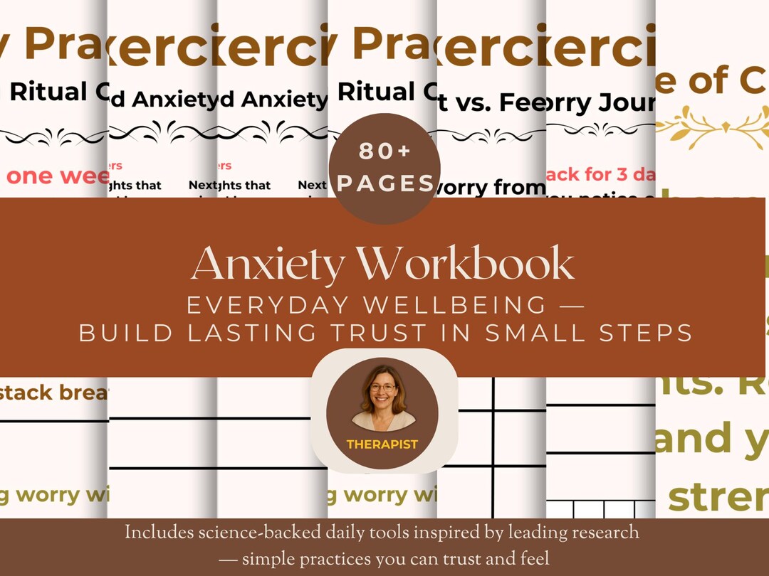 Anxiety Workbook: CBT & DBT Worksheets for Panic Relief | Therapist ...