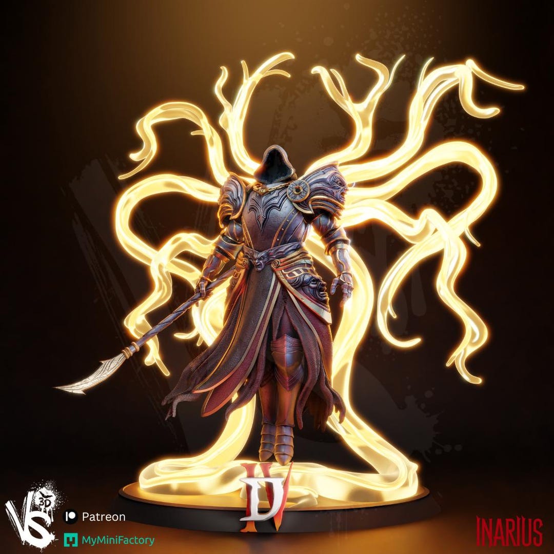 Inarius Archangel Statue | Dark Fantasy Fallen Angel Figure - Etsy