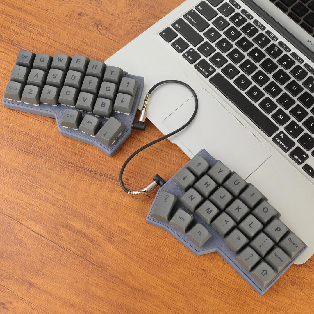 Rgbvialsplit Hhot-swappable Keyboard, Two-hand Split Ergonomic QMK ...