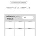 Wedding Tables Planner, Wedding, Printable, Planner, Table Planner, A4 ...