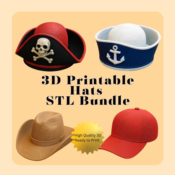 Stl File Miniature Hat - Etsy UK
