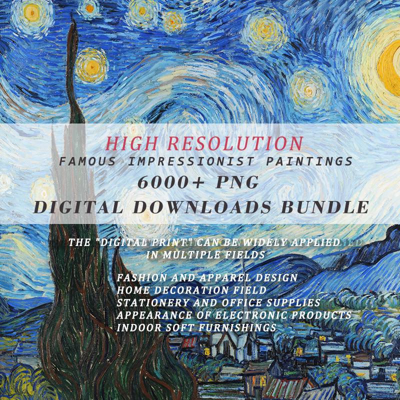 6000+ Famous Impressionist Paintings Digital Download | Monet, Van Gogh ...