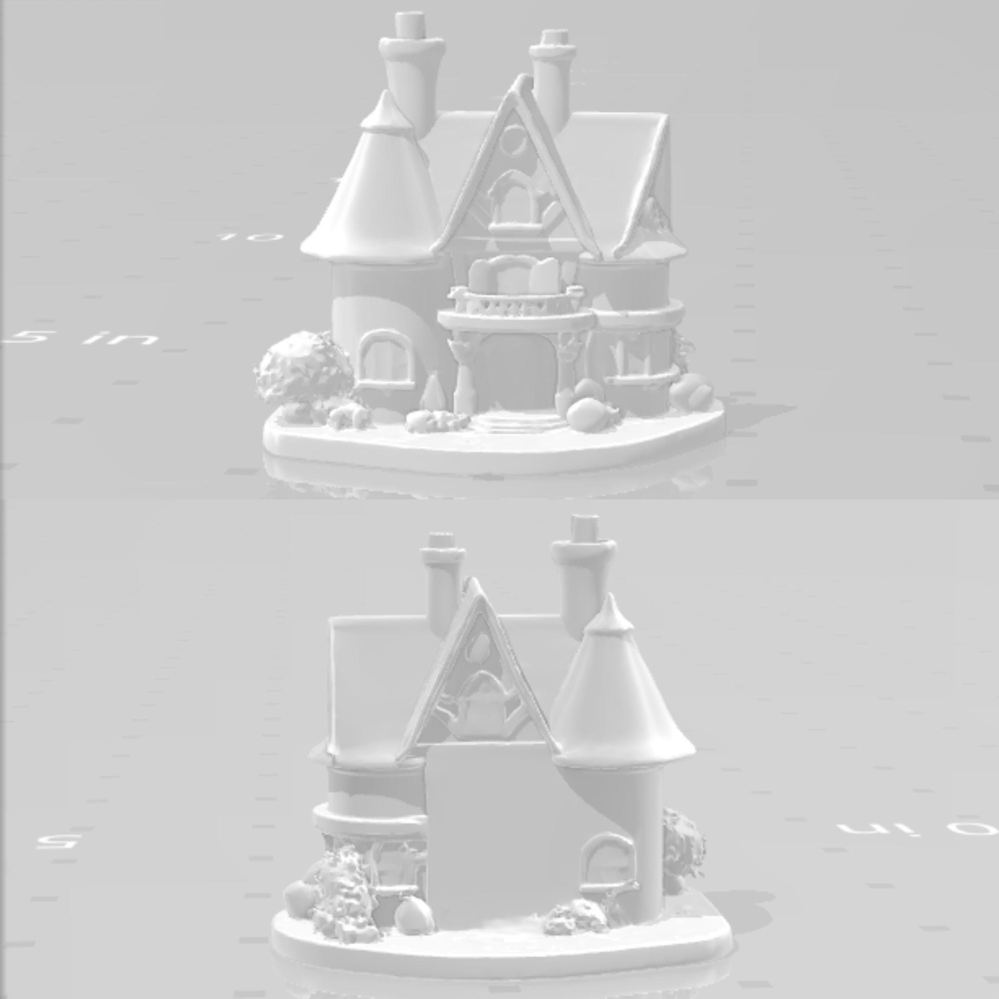 3D Printable Fairytale House Bundle - 4 Customizable STL Files for ...