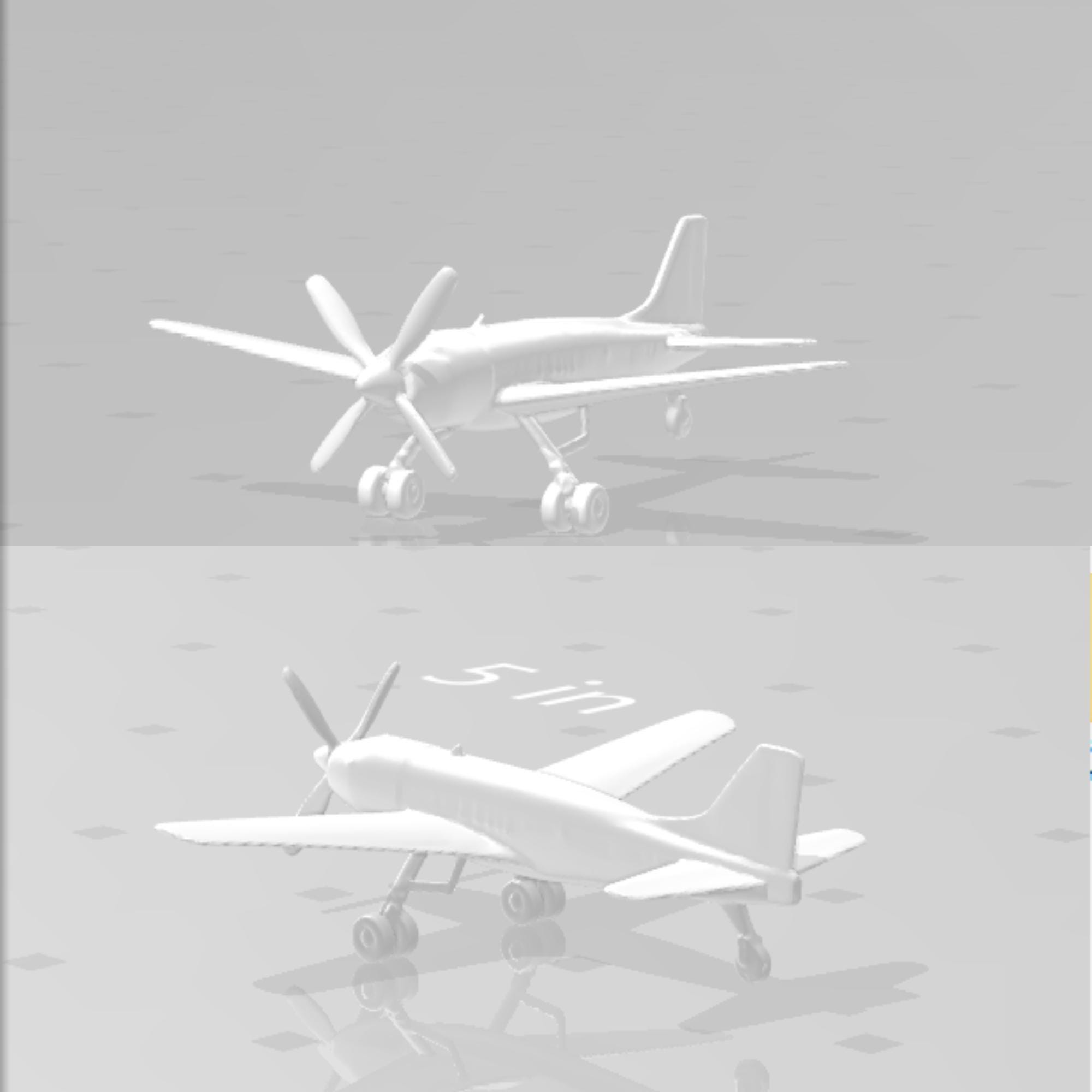 3D Printable Model Airplane Bundle – STL Files for Instant Download ...