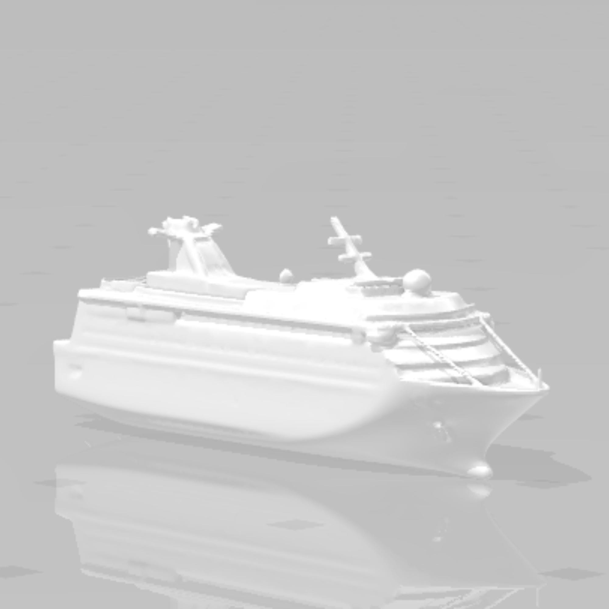 DIY 3D Printable Cruise Ship Models - Digital STL Files Instant ...