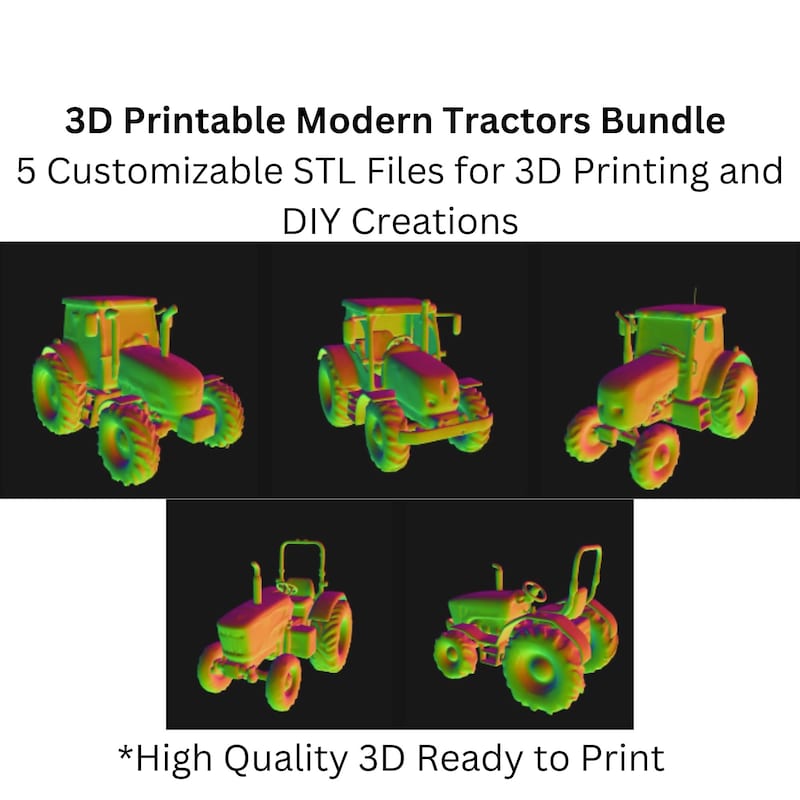 3d Printed Tractor Design - Etsy