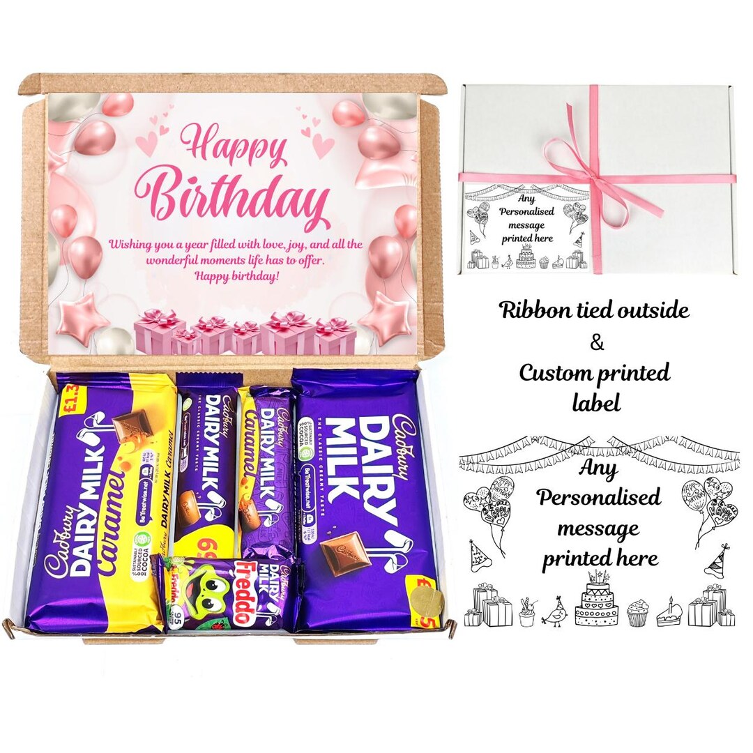 Cadbury Dairy Milk Chocolate Box With Personalized Letterbox - Love You ...