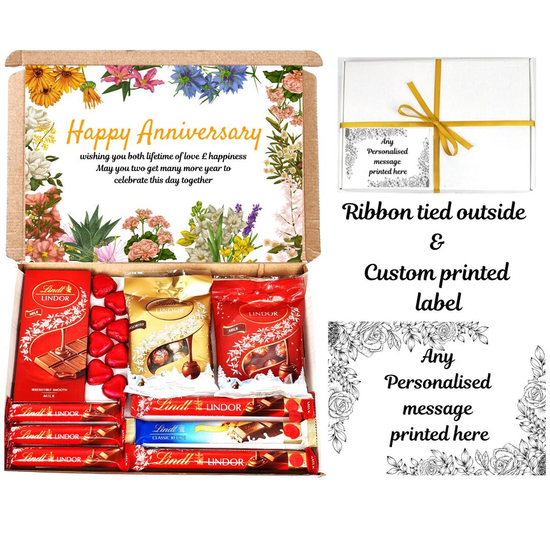 Lindt Lindor Chocolate Box With Personalized Letterbox - Love You ...