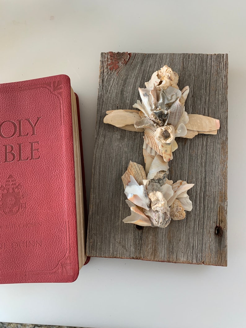 Christian Cross / Seashell Cross / One of a Kind Cross / Free - Etsy