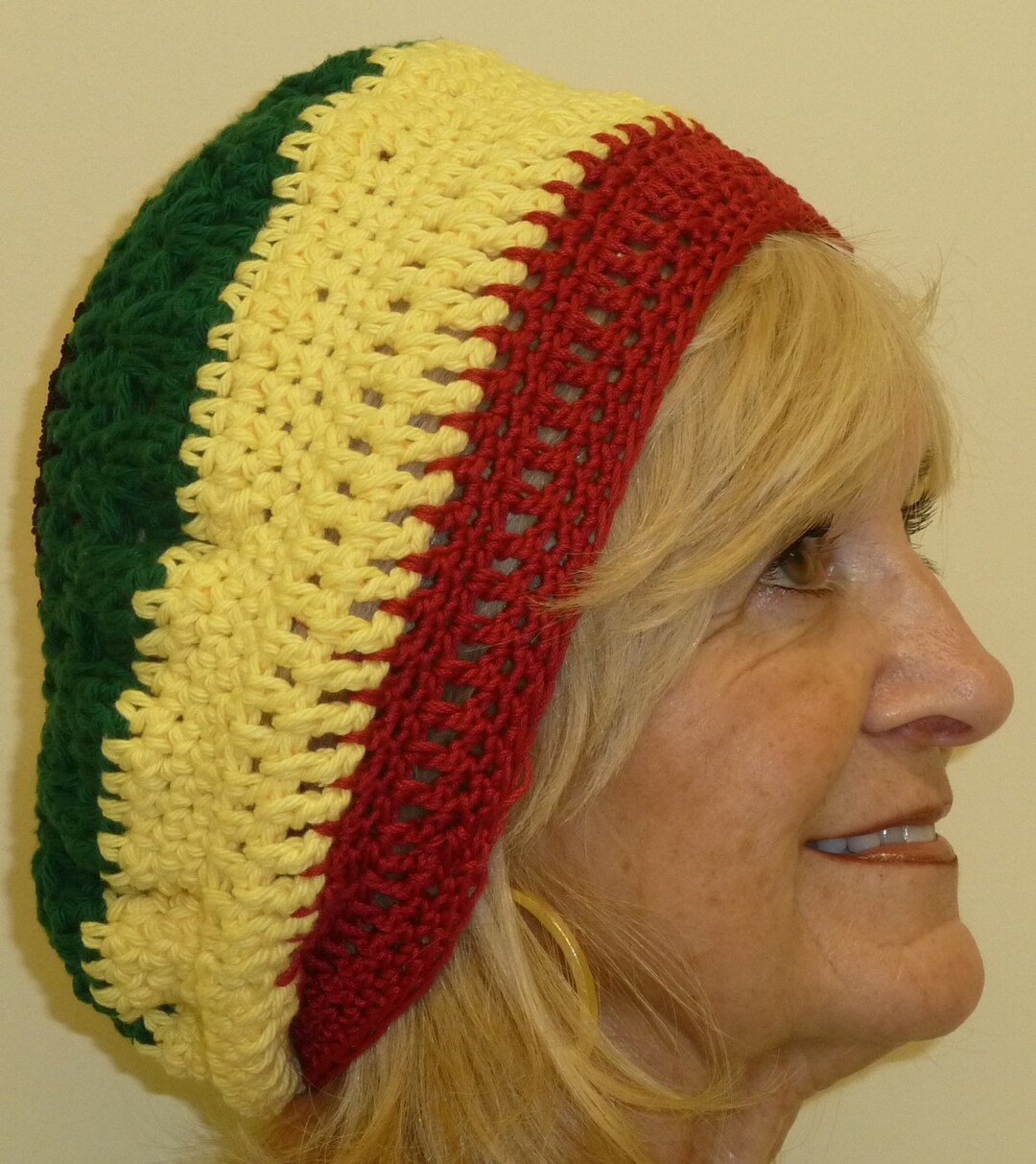 Crochet Rasta Hat / One of a Kind Hat / Unique Winter Hat - Etsy