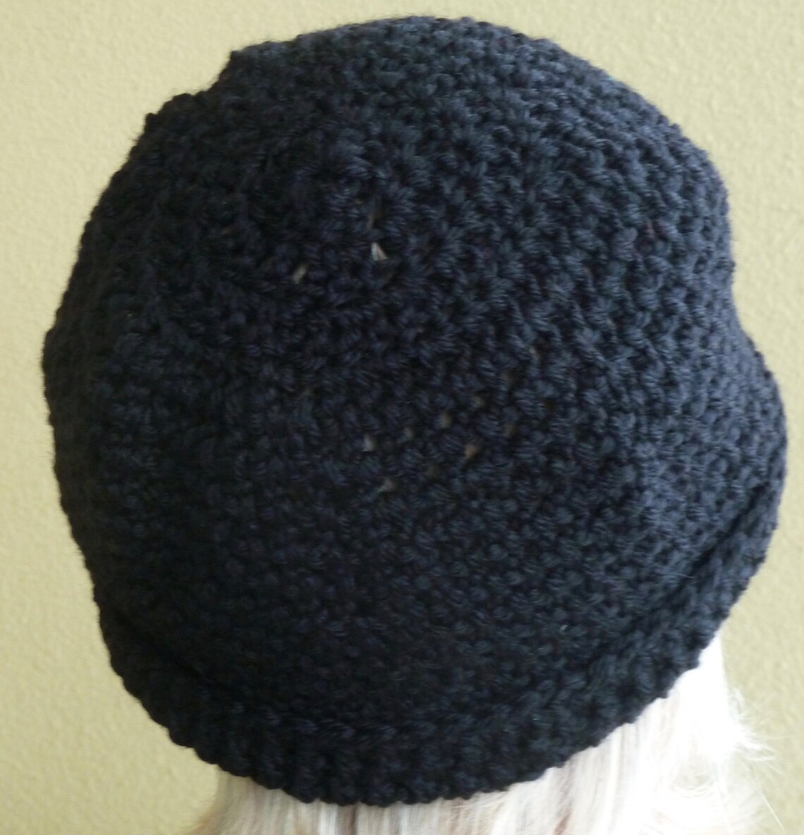 Black Winter Hat, Handmade Crochet Hat, Original Winter Accessories - Etsy