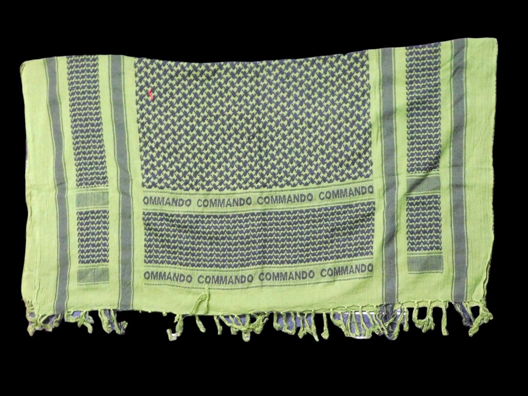 100% Cotton Military Shemagh Keffiyeh Desert Scarf, Palestinian ...