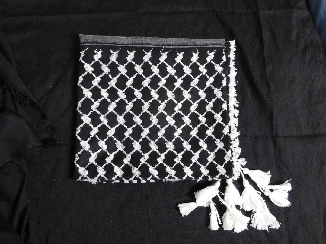 Palestinian Embroiderykeffiyeh Kufiya Scarf (48*48)free Palestine ...