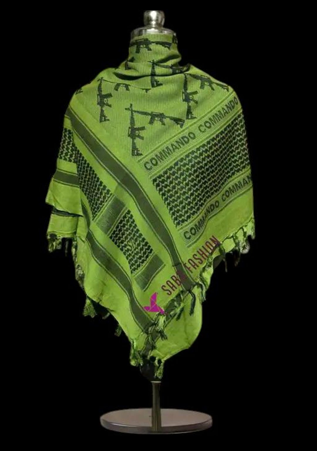 100% Cotton Military Shemagh Keffiyeh Desert Scarf, Palestinian ...