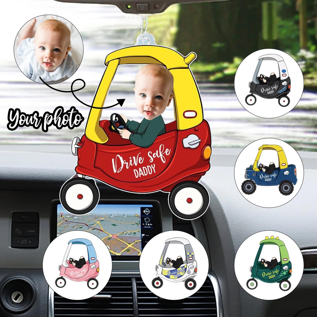Customized Drive Safe Daddy,drive Safe Daddy Car Hanger,1st Father's ...
