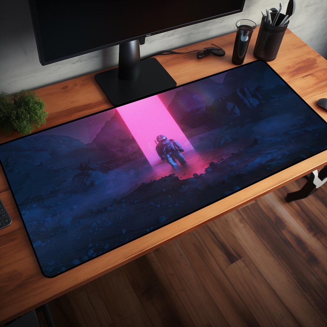 Astronaut Portal Desk Mat: XXL RGB Gaming Mousepad - Etsy