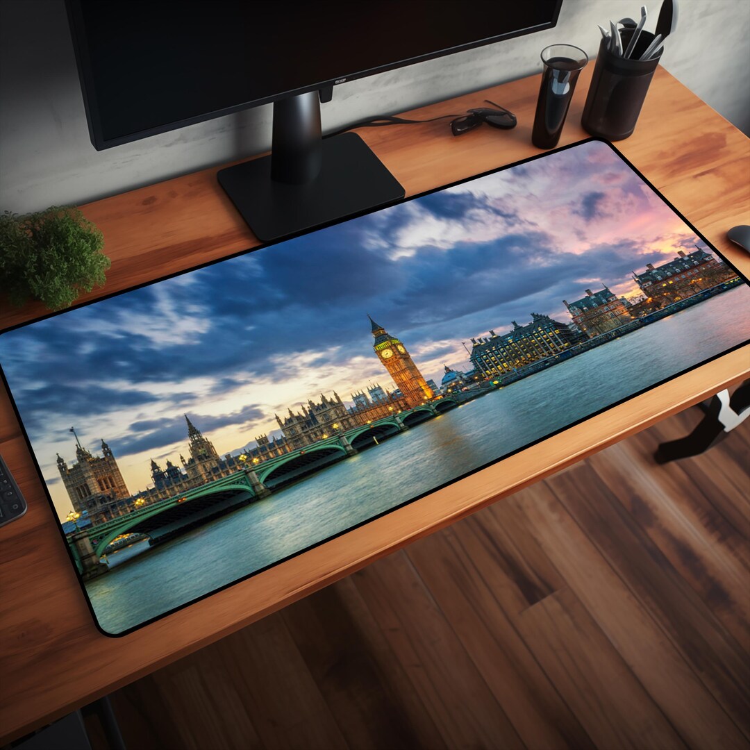 Big Ben London Desk Mat - Big Ben London Mouse Pad - Landscape Desk Mat ...