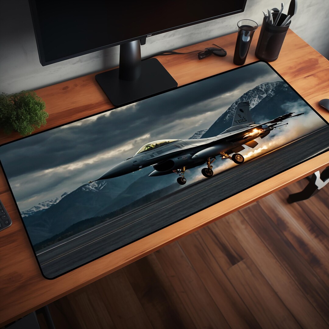 F-16 Fighting Falcon Mouse Pad: Aviation Enthusiast Gift - Etsy