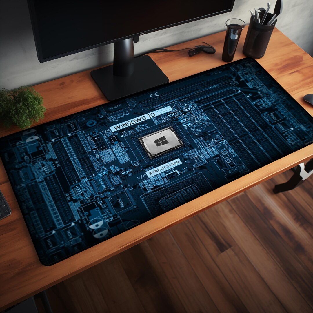 Circuit Board & Windows CPU Mouse Pad - Windows 10 Processor Mouse Pad ...