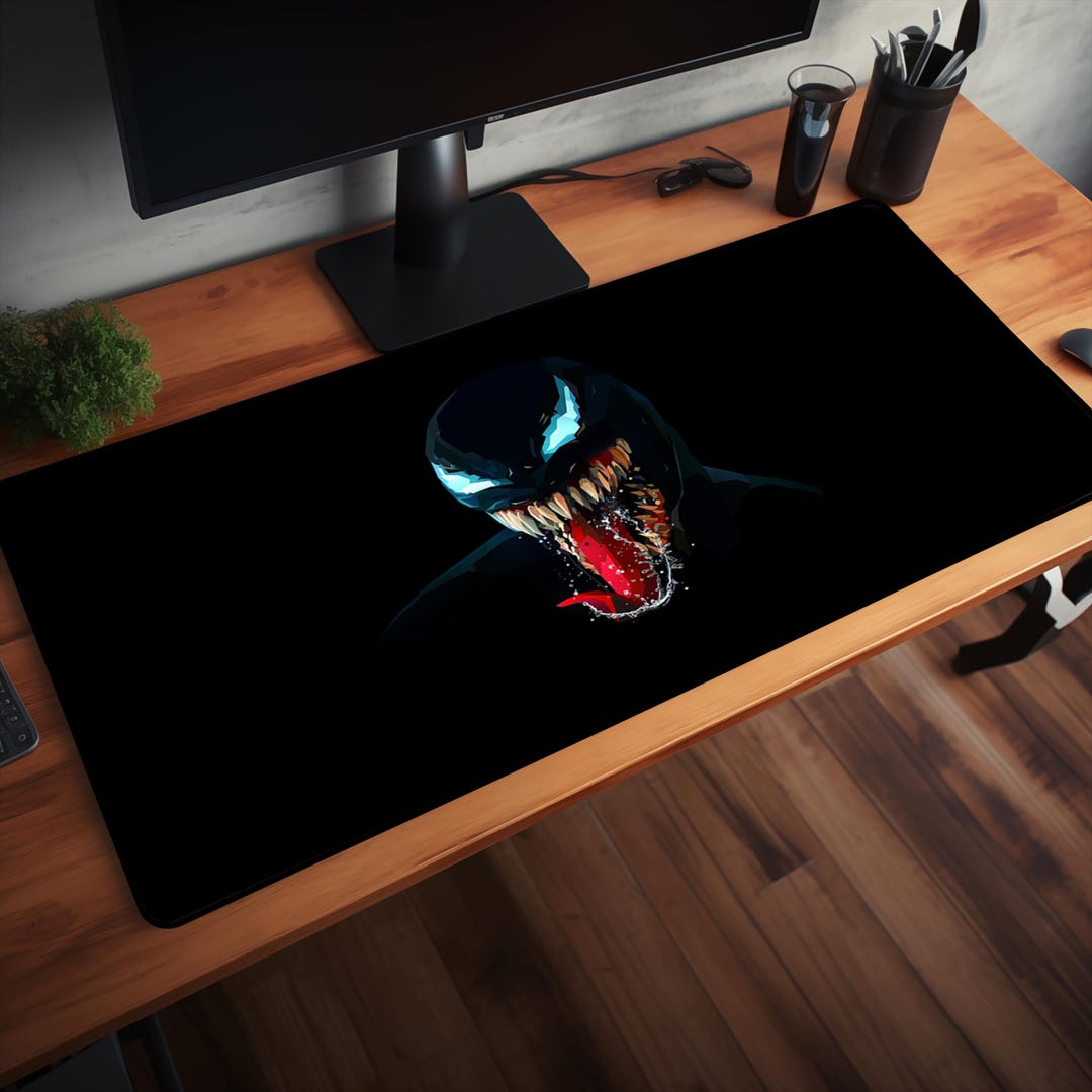 Venom Desk Mat: Large RGB Gaming Mouse Pad - Etsy