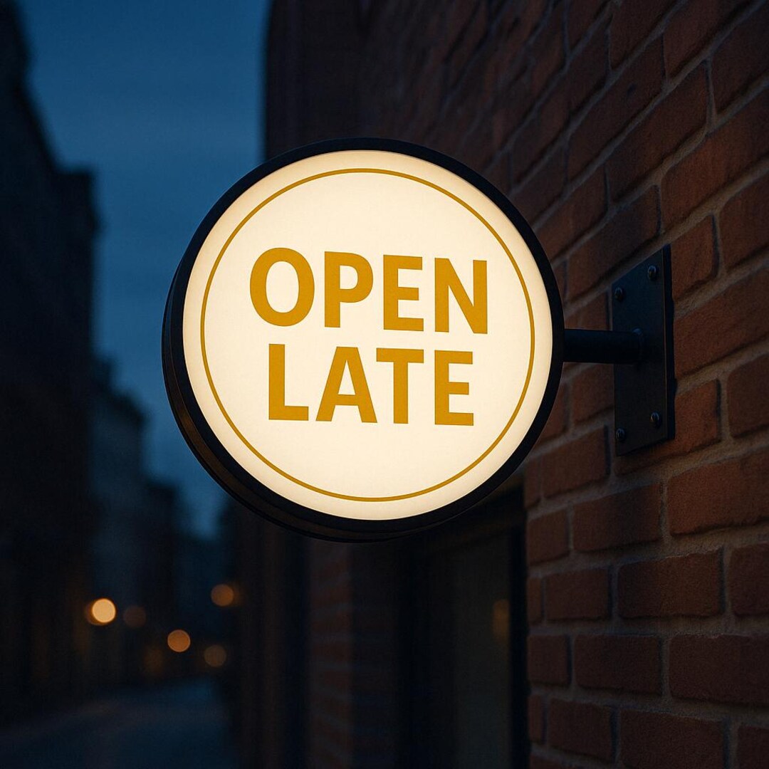 Lightbox Business Sign – LED Backlit Metal Sign for Business, Outdoor ...