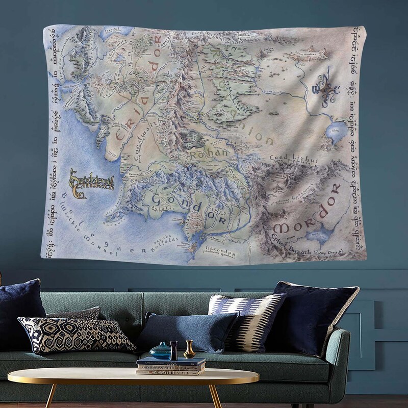 Middle Earth Map - Etsy