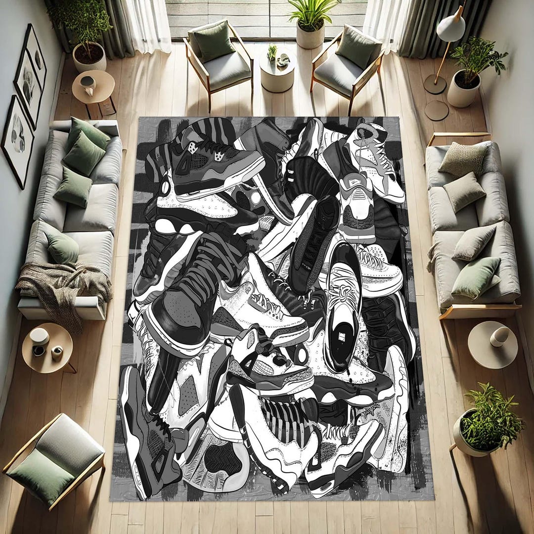 Sneaker Rug: Hypebeast Streetwear Room Decor - Etsy