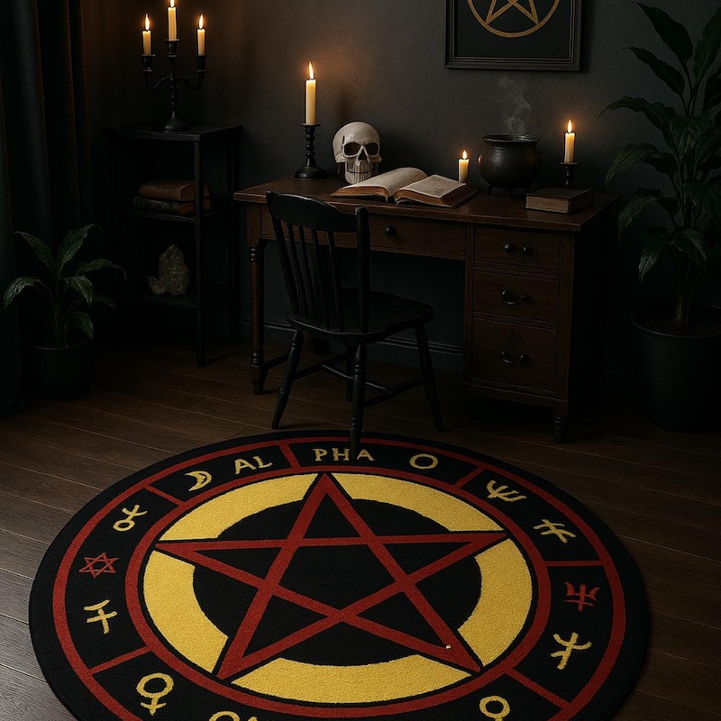 Wiccan Rug - Etsy