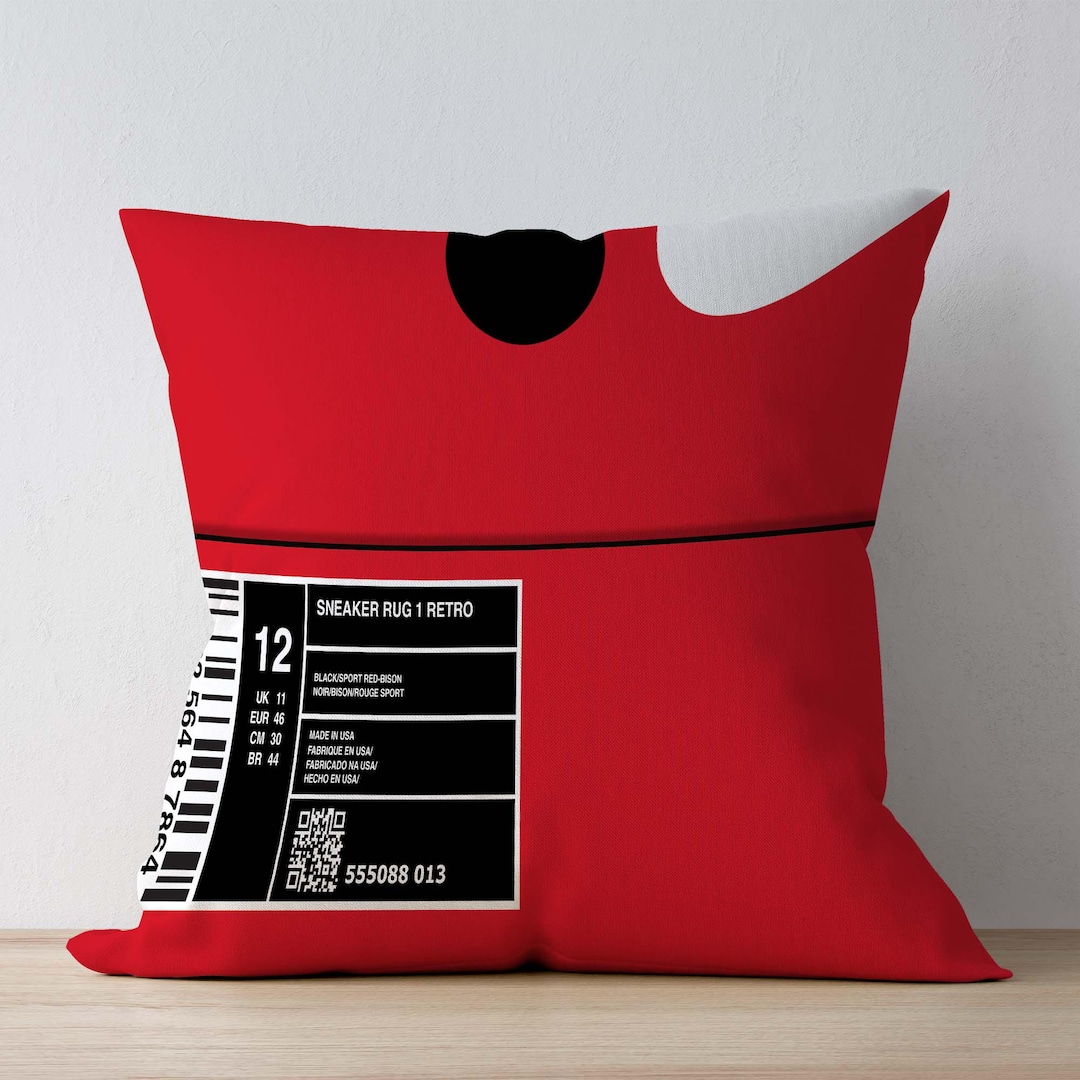Sneaker Throw Pillow Cover, Hypebeast Cushion, Sneakerhead Gift, Cool ...