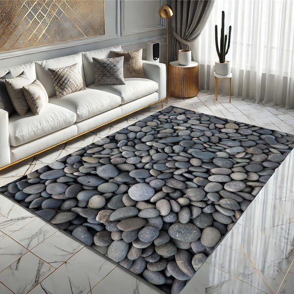 River Rock Rug - Etsy