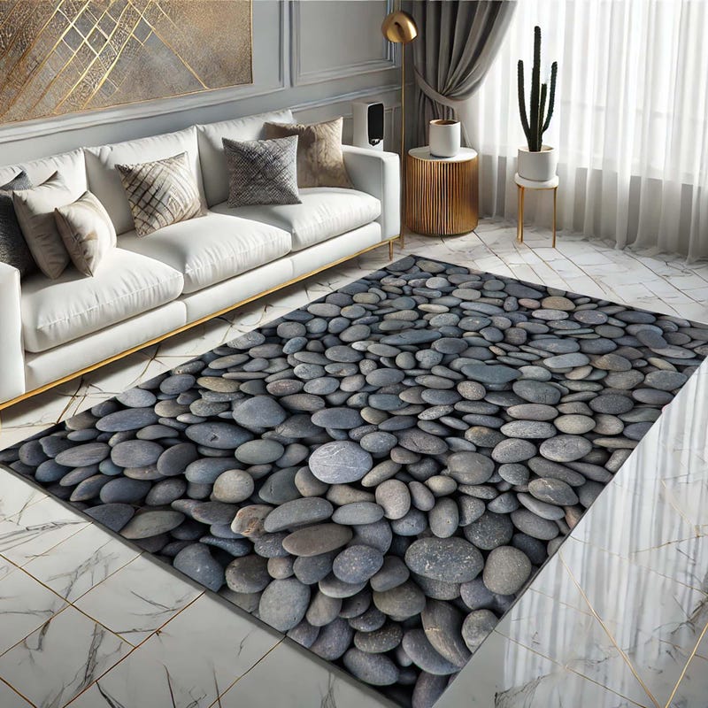 River Rock Rug - Etsy