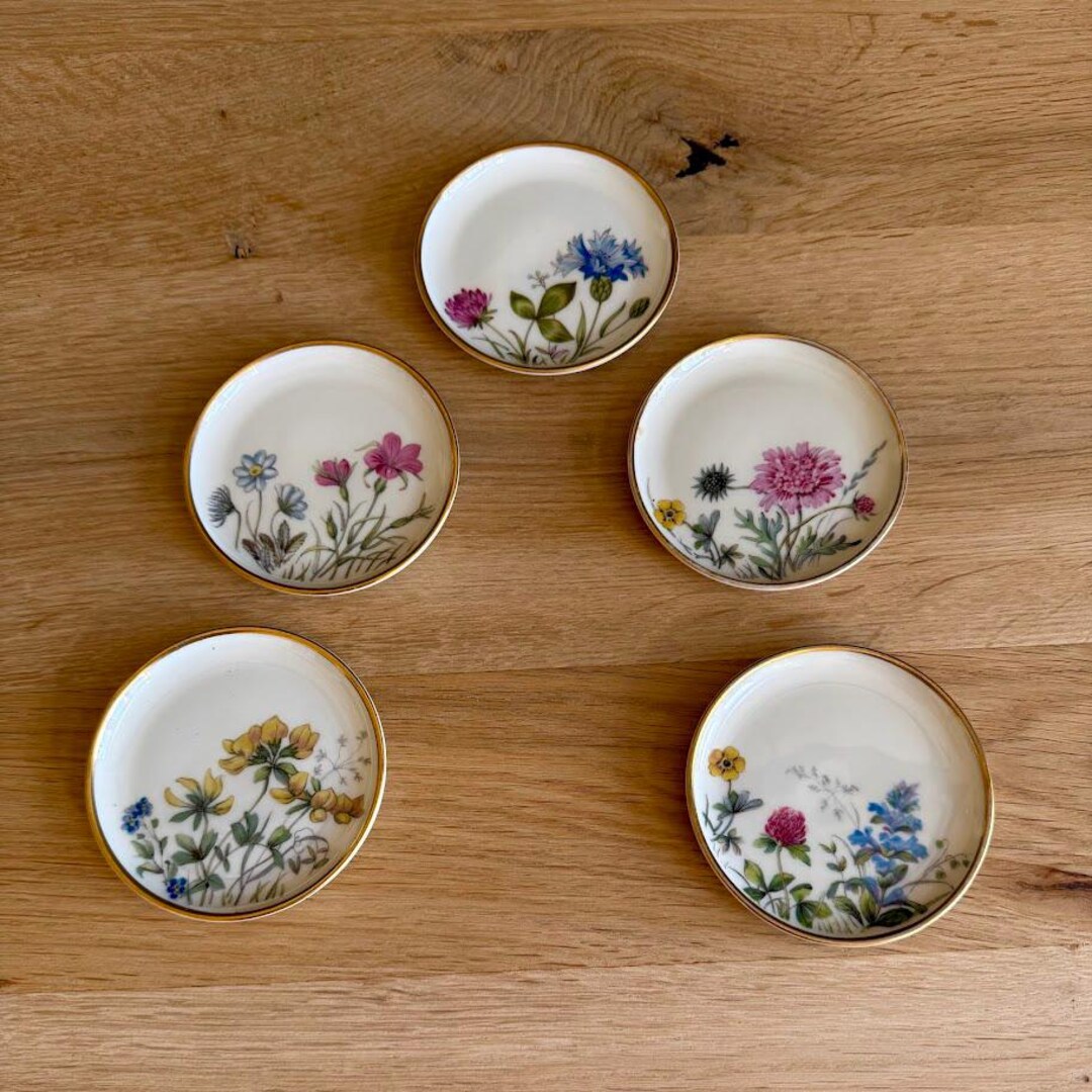 K&A Krautheim Set of Five Butter Pads or Bonbon Dishes : Bavaria ...