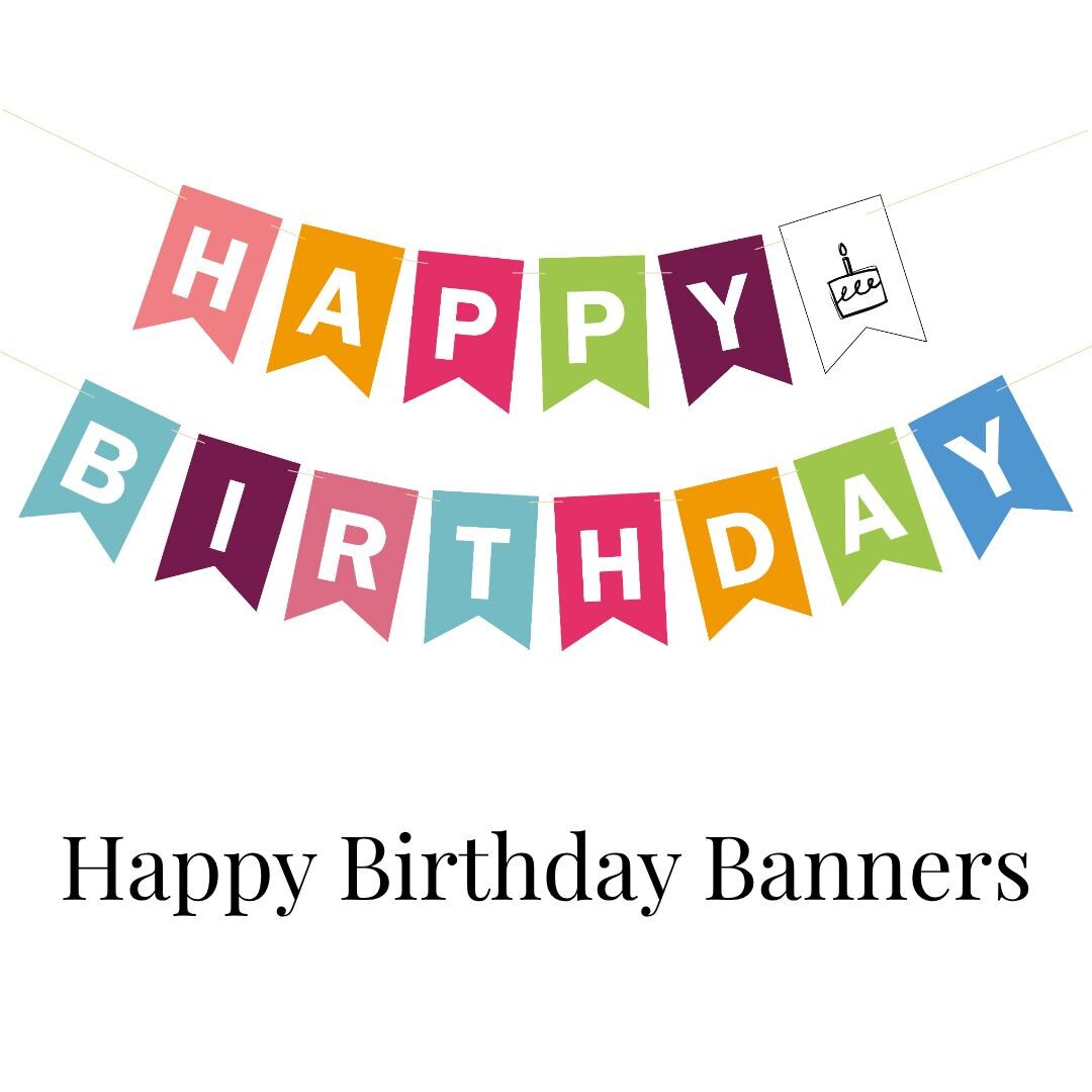 Rainbow Happy Birthday Banner: Pre-strung Colorful Party Decorations - Etsy