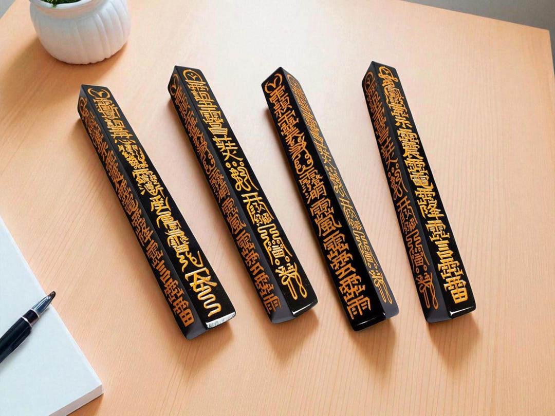 Handcrafted Taoist Demon-slaying Talisman Rod for Home Blessing ...