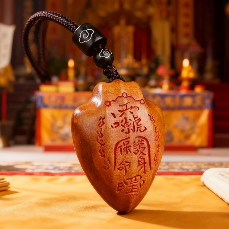 Lightning Wood Dragon Tooth Pendant – Taoist Amulet, Consecrated - Etsy